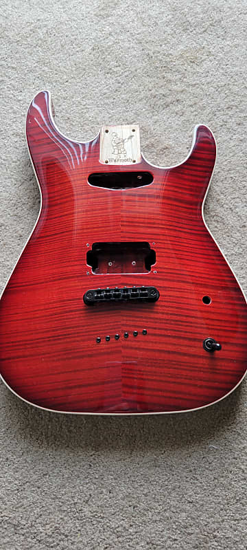 Warmoth Soloist Body w/ Carved Flame MapleTop 2022 - Red Dye | Reverb
