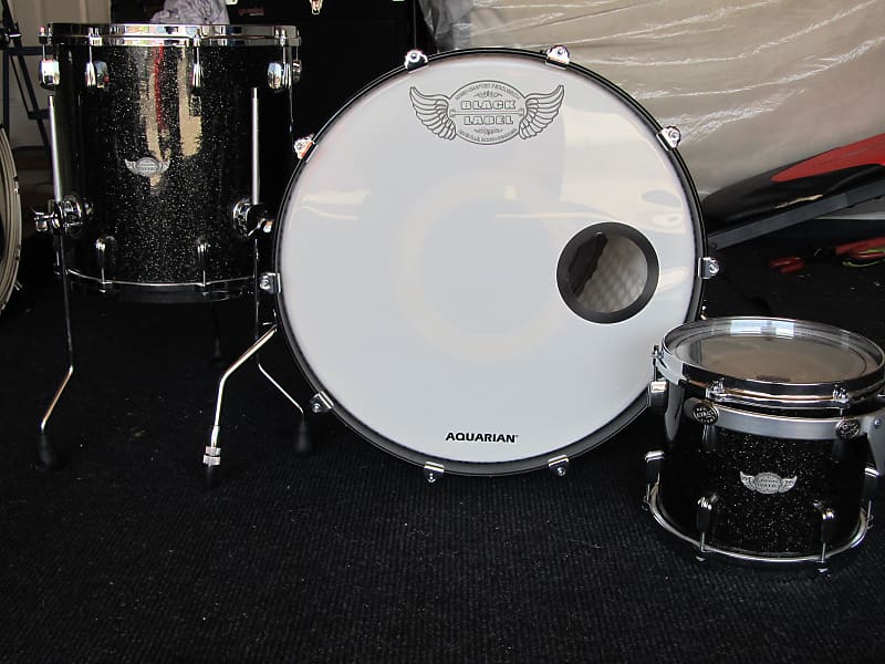 Black Label Custom Drums Black Label Custom Drum Set Black | Reverb