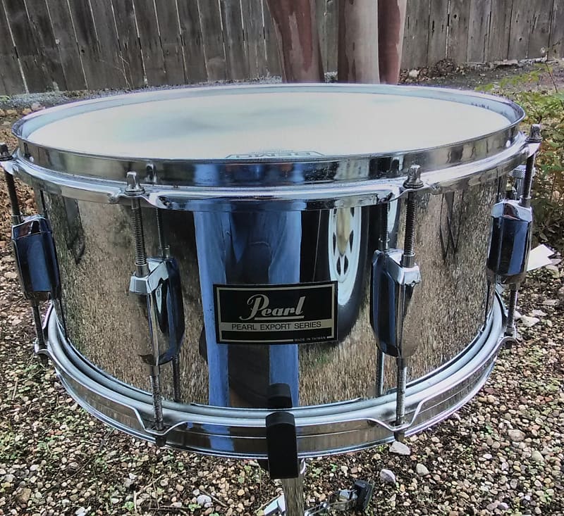 Pearl Export 14" Snare Drum Chrome Nice | Reverb