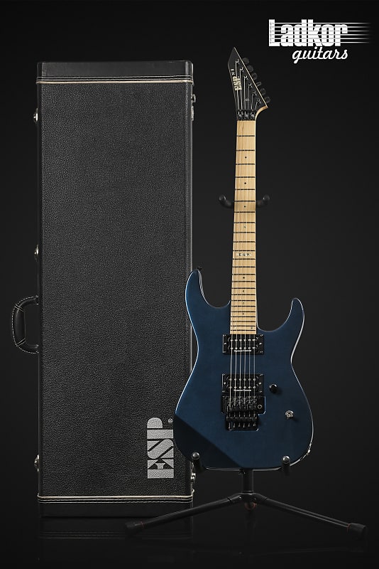 2004 ESP Standard M-II GMB Gunmetal Blue SD 17 Years Time | Reverb