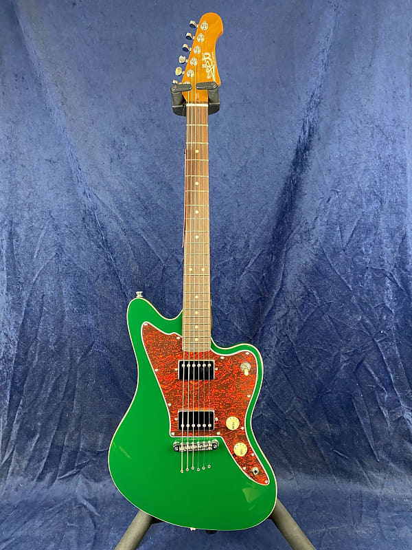 Jet Guitars JJ-350 Offset Electric Guitar in Trans Green | Reverb