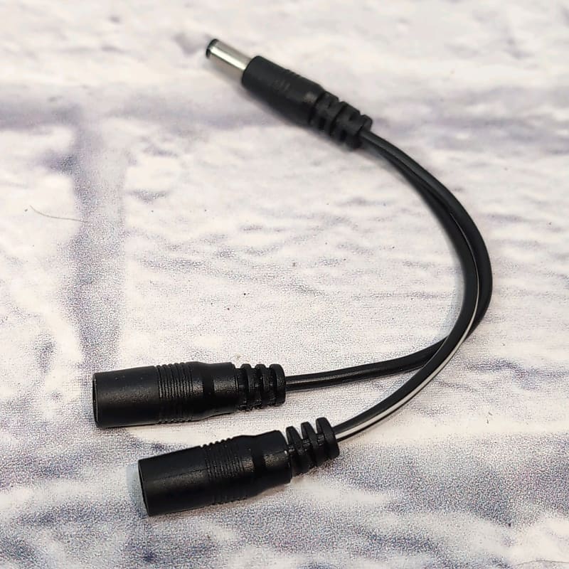 Guitar Pedal Power Output Splitter Adapter Cable - Dual | Reverb