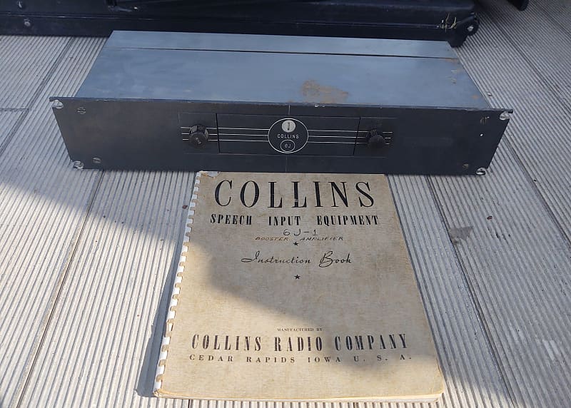 Rare 1940’s Collins 6J Tube Microphone Preamp Amplifier for | Reverb