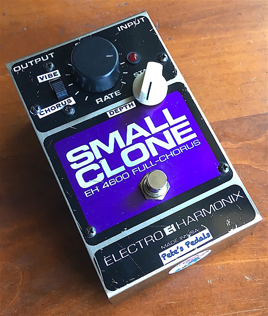 Electro Harmonix Small Clone EH4600 with Depth and Vibe Mods | Reverb