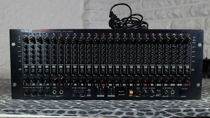 Roland M-240R - 24 channel line mixer | Reverb