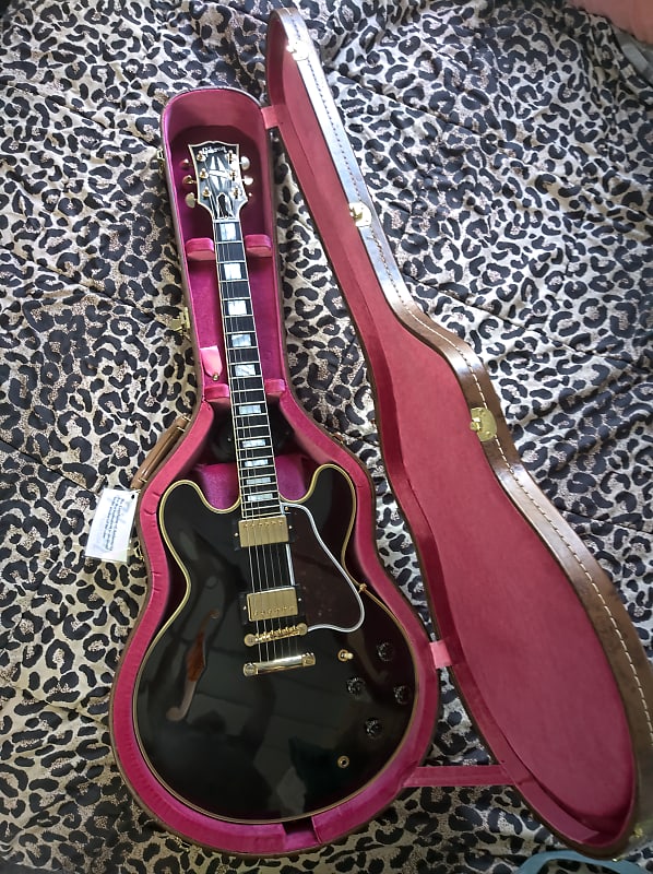 Gibson Custom Shop '59 ES-355 Reissue VOS Ebony | Reverb Australia