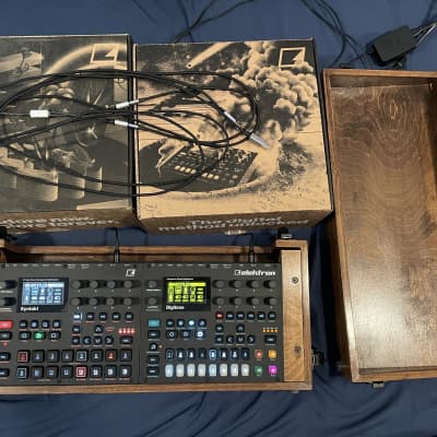 Elektron Digitone & Syntakt with wooden travel case & sound | Reverb