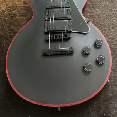 Firefly FFLP Les Paul Matte black with red binding | Reverb