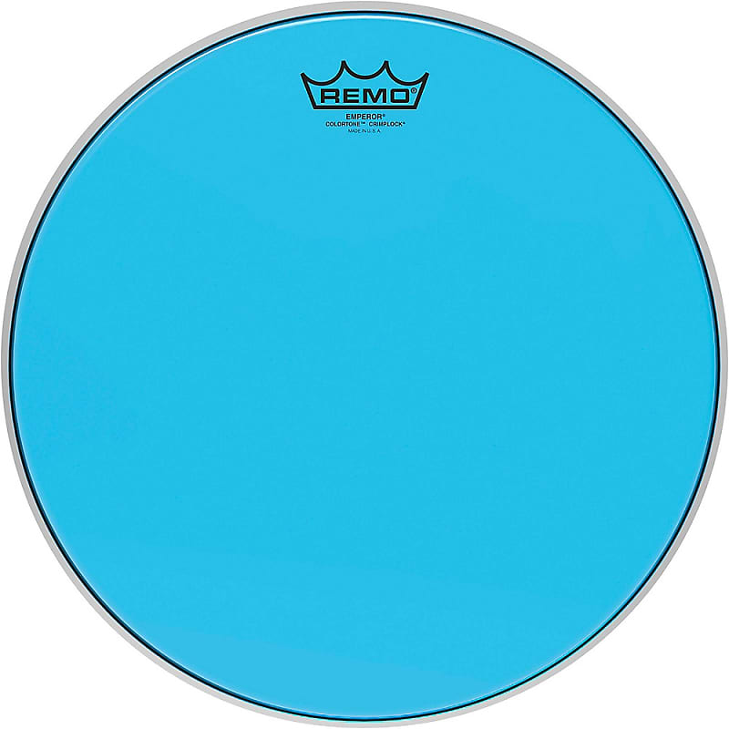 Remo Emperor Colortone Crimplock Blue Tenor Drum Head 12 in. | Reverb