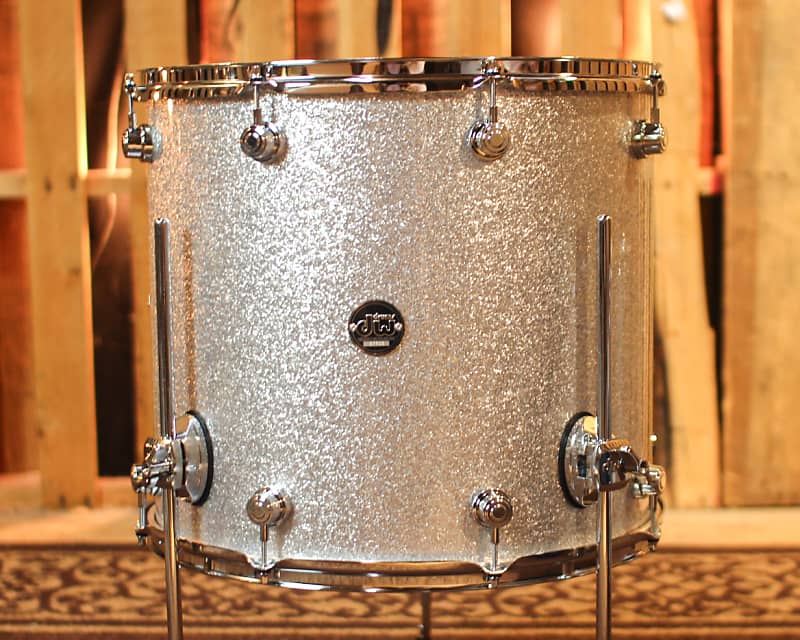 DW Performance Silver Sparkle Floor Tom - 16x18 | Reverb