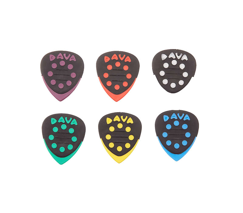Dava Control Grip Tips Guitar Picks 6/Bag D6024 | Reverb Australia