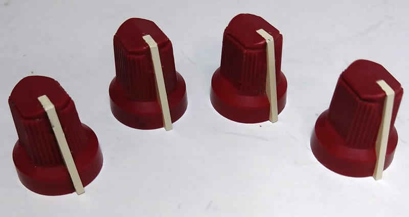 Fender Pointer Knob /Red / Lot of Four | Reverb