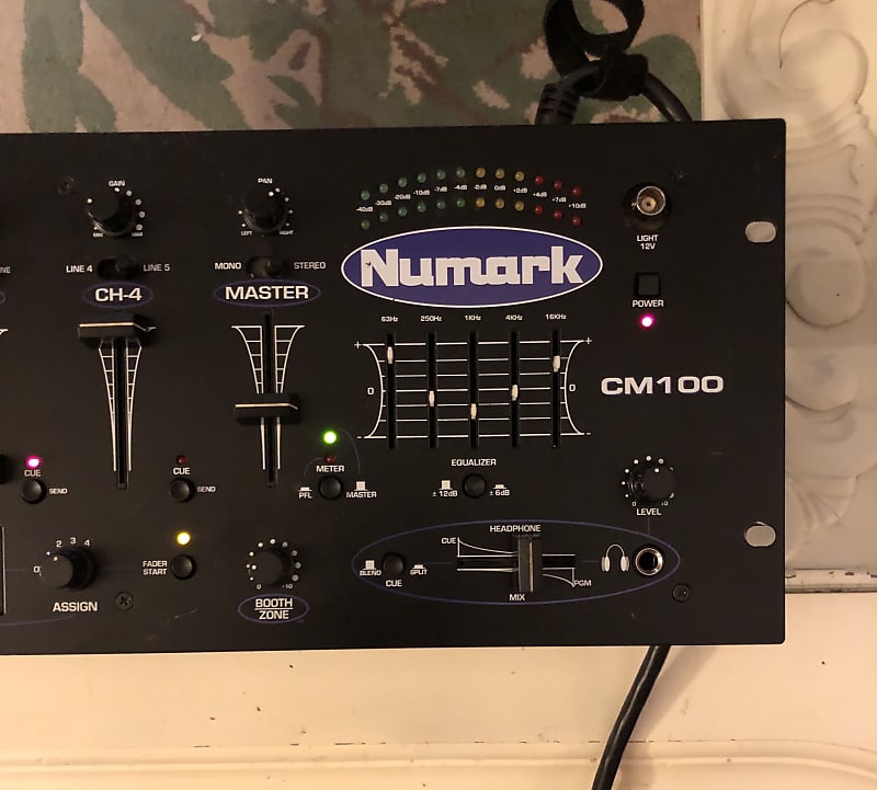 Numark CM-100 DJ Club Mixer 90’s Black | Reverb