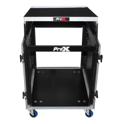 ProX 12U Rack x 13U Top Mixer DJ Combo Flight Case w Laptop | Reverb