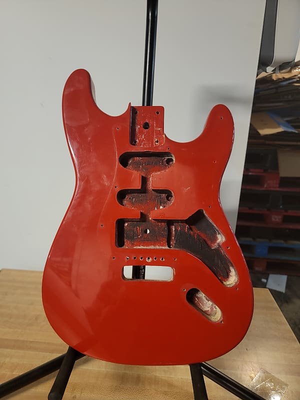 Excel Strat-style Body - Red | Reverb