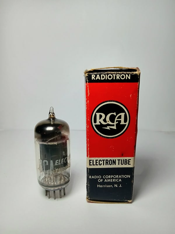 RCA 12AX7A Black Pates Angeled D Getter Maxi Preamp Tested | Reverb
