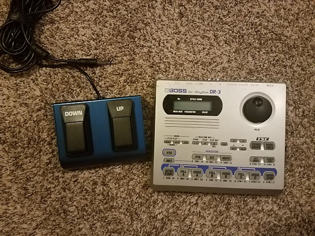 Boss DR-3 Dr. Rhythm with footswitch and power supply | Reverb