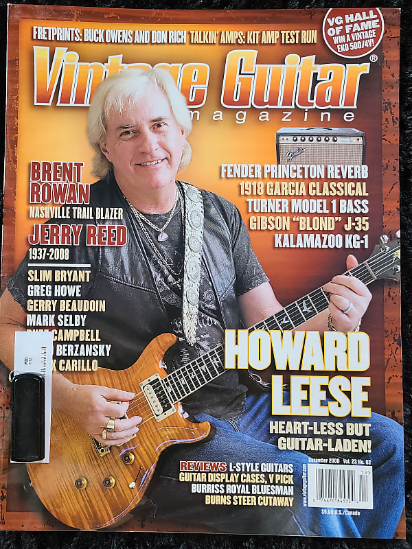 Vintage Guitar Magazine - Howard Leese - 2008 | Reverb