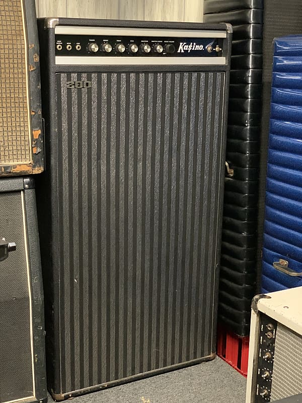 Kasino 200 Bass amp 1970's U200-2/K802 8x10 100 watt RMS | Reverb