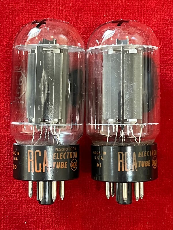 RCA 6L6 GC BLACK PLATE VACUUM TUBES | Reverb