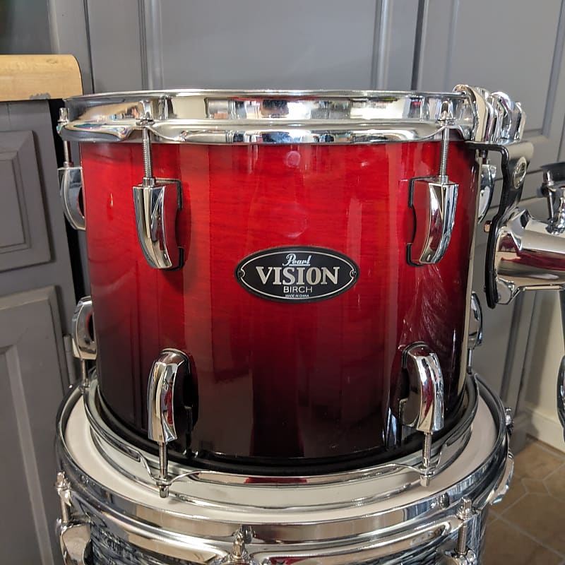 12" Pearl Vision Birch Tom - Red | Reverb