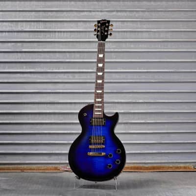 Gibson Mod Shop Studio 2022 - Blue Burst Flame Top | Reverb