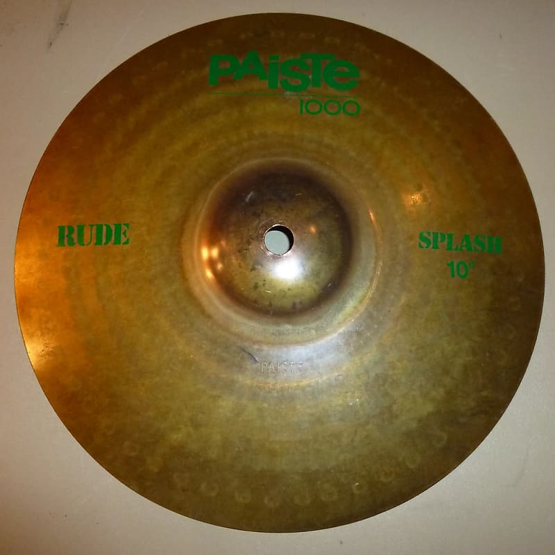 Paiste 10" 1000 RUDE Splash Cymbal | Reverb