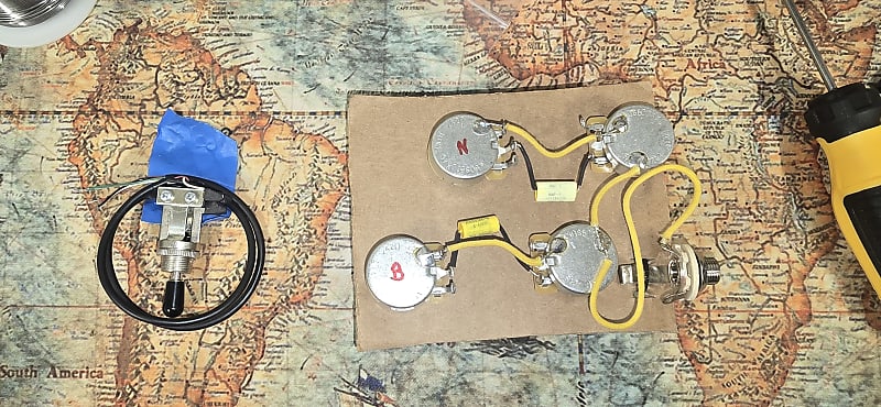 BareTone Pickups LP Wiring Harness w/switch (Woman Tone) | Reverb