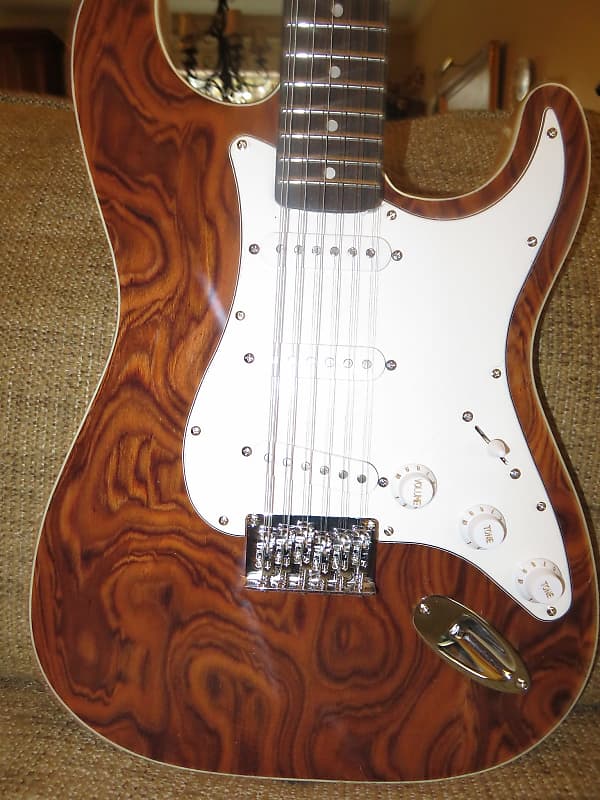 Custom Cozart Exotic Curly Maple 12 string Electric Strat | Reverb