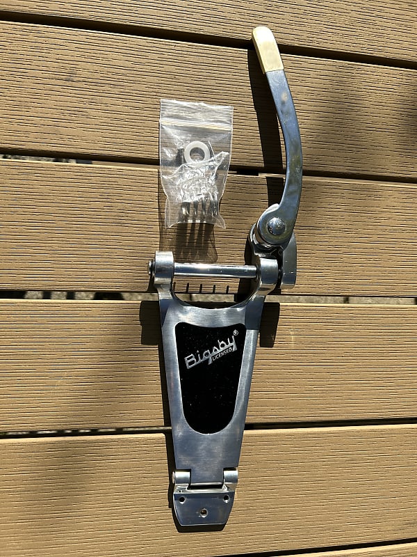Bigsby B60 Chrome Vibrato Tailpiece with Modified Arm Bracket | Reverb