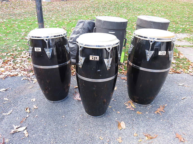 Latin Percussion Fiberglass Congas - Fiberglass Black | Reverb