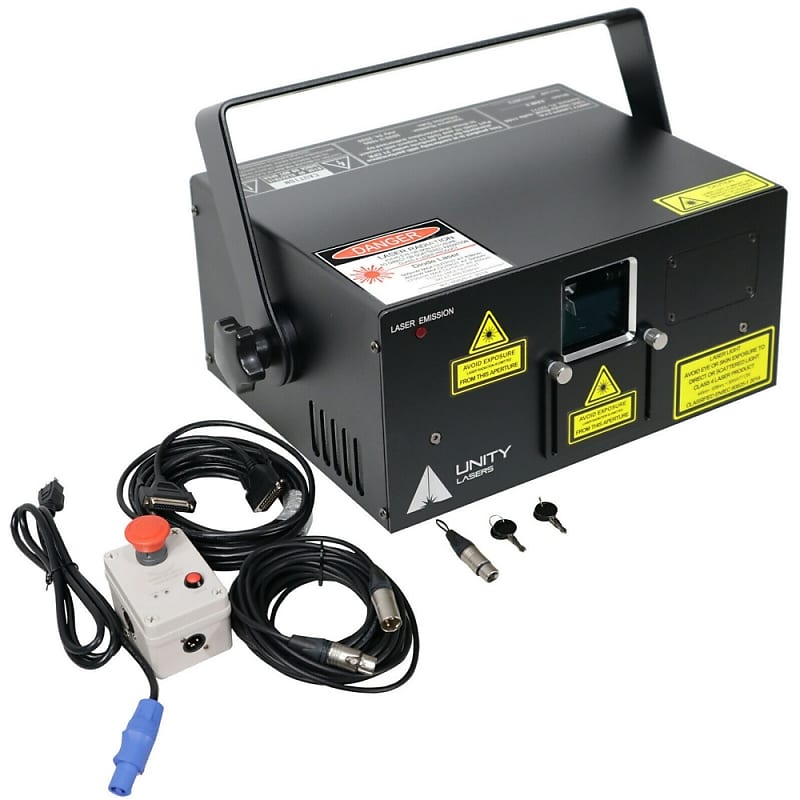 UNITY LASERS RAW 3 Red / Green / Blue Full Color Laser FX | Reverb