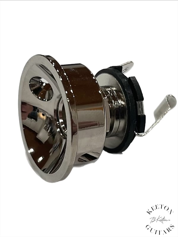 Nickel Tele Jack Cup Electrosocket w/ Output Jack For Fender | Reverb