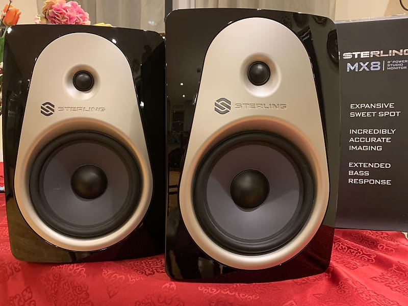 Sterling Audio MX8 Powered Studio Monitor 2018 Gloss black - | Reverb