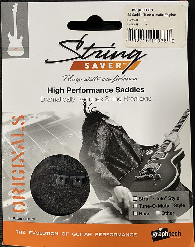 Graph Tech StringSaver Saddles for TUNE-O-MATIC EPIPHONE | Reverb