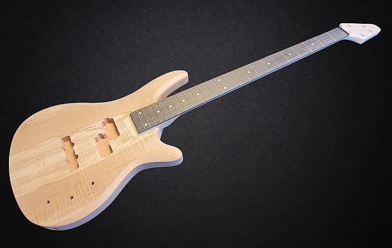 24 Fret 4 String Bass DIY Kit Unfinished by Budreau Guitars | Reverb