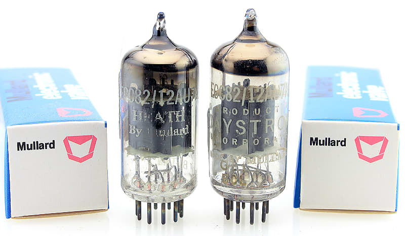 2 pcs. 1960's MULLARD ECC82 12AU7 VACUUM TUBES | Reverb