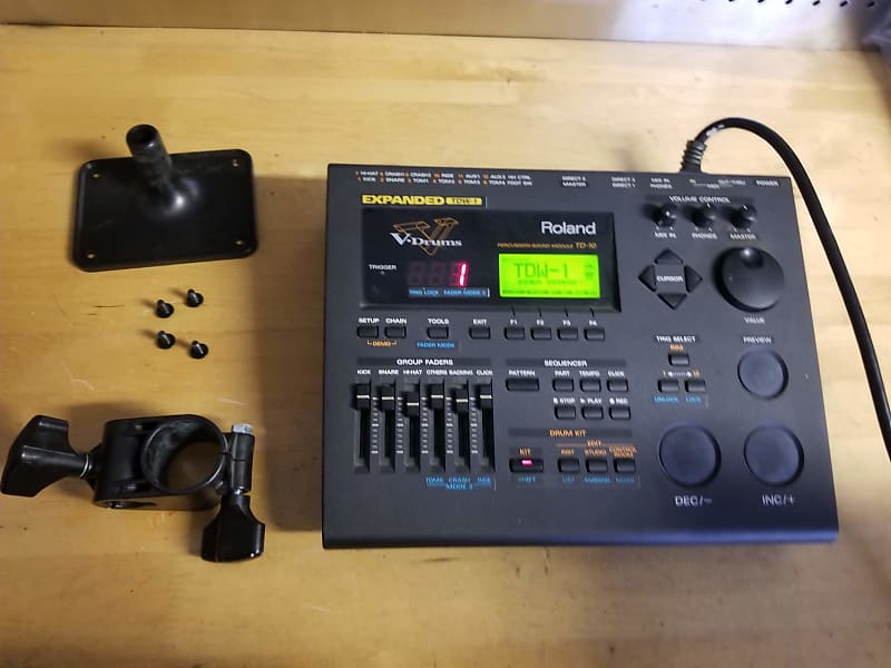 Roland TD-10 V-Drum Module Brain Expanded TDW-1 w/V-Cymbal | Reverb