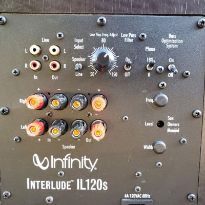 Infinity Interlude IL120s Subwoofer 500 Watts Sounds Great | Reverb
