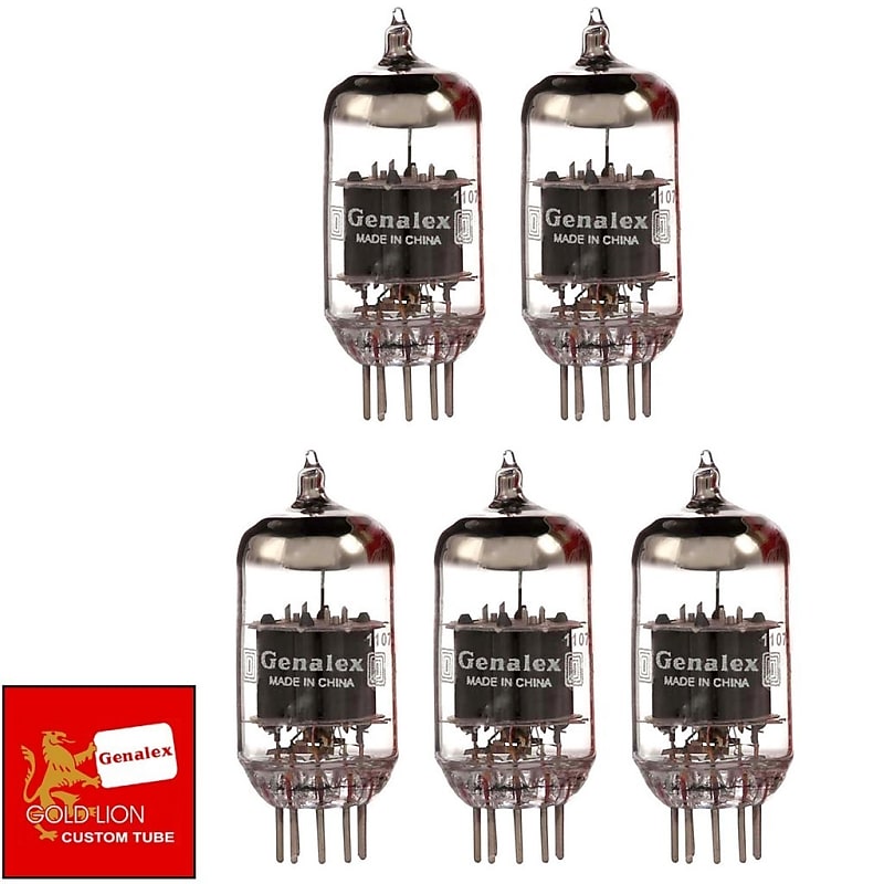 New Matched Quintet (5) Genalex 12AX7 Standard Pins Vacuum | Reverb