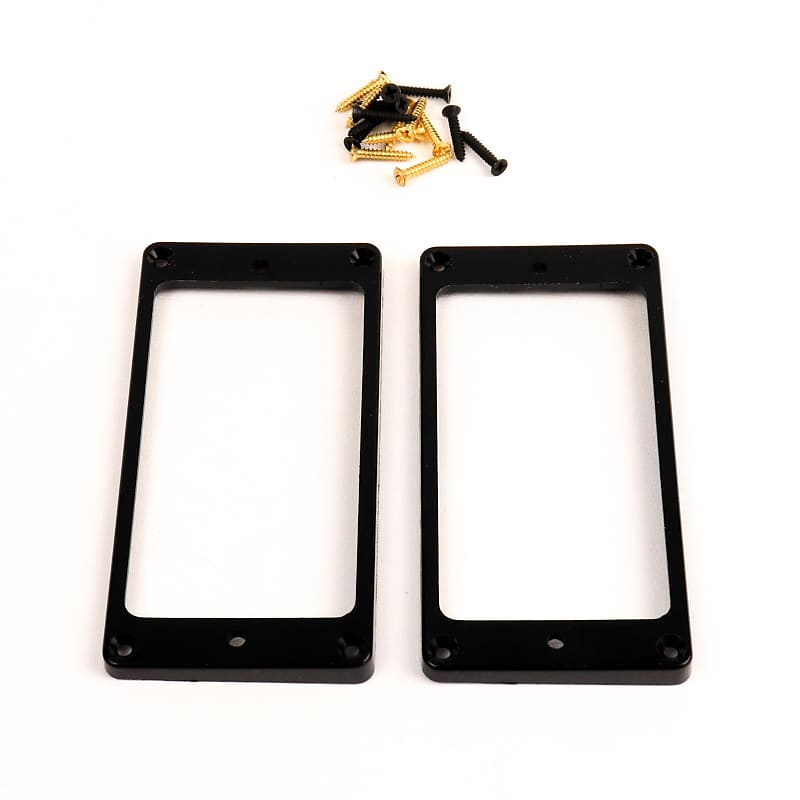 PRS Pre-2011 Core Humbucker Pickup Rings (2), Slant, Black | Reverb