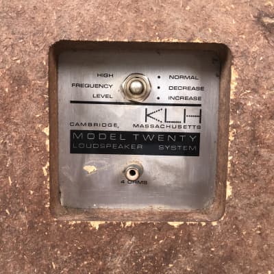 Vintage KLH Model Twenty 20 Loudspeaker System Speaker | Reverb