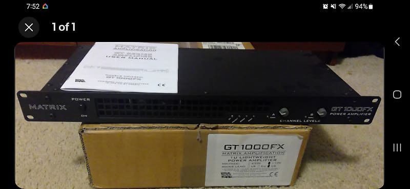 Matrix GT1000FX 1u | Reverb