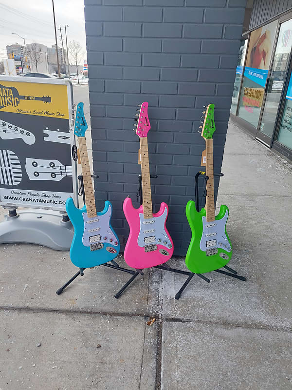 Kramer Kramer Focus VT-211S Electric Guitar (Teal/Hot | Reverb