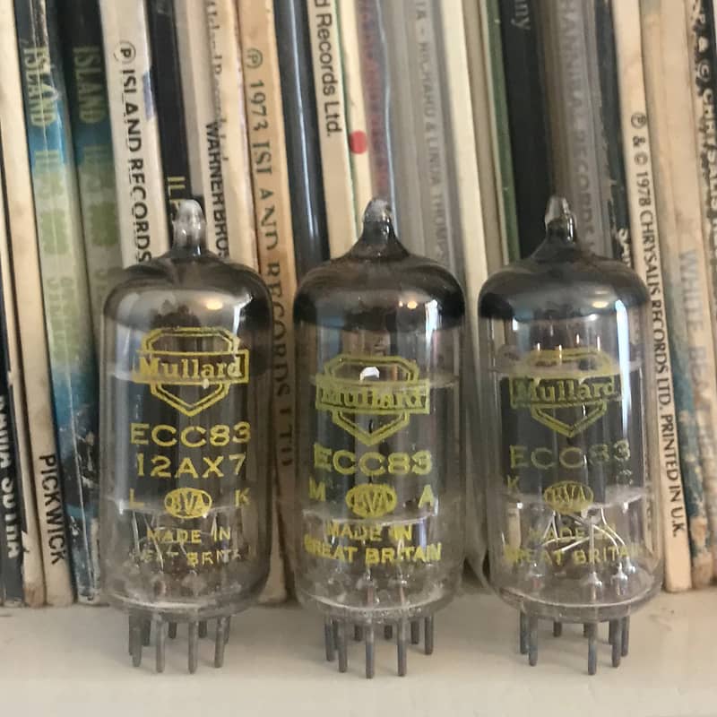 3x Vintage Sixties ECC83 12AX7 Mullard preamp valves - | Reverb UK
