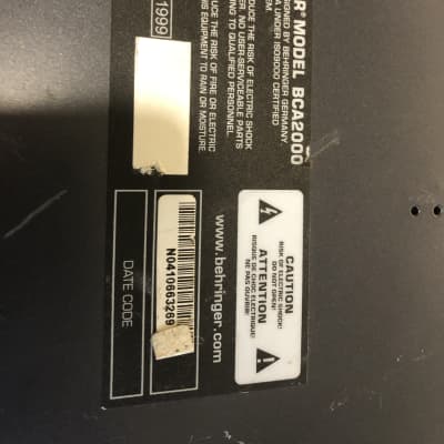 Behringer BCA2000 Mixer Signal Processor Midi USB Mixing | Reverb