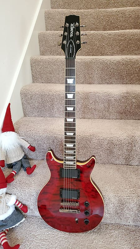 Hamer XT Series Sunburst Q/T , Cherry Black | Reverb