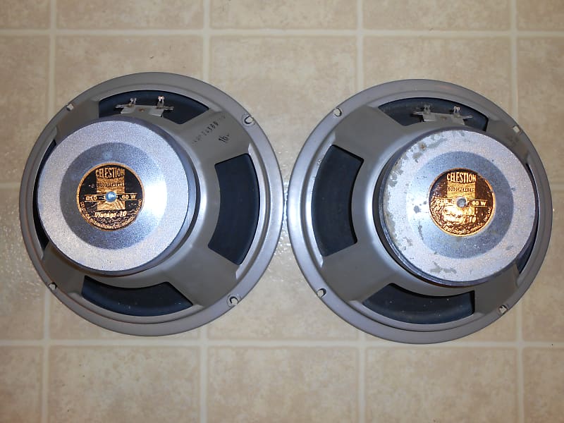 Celestion Vintage 10 Speaker Pair -90s Made In England - Rare | Reverb