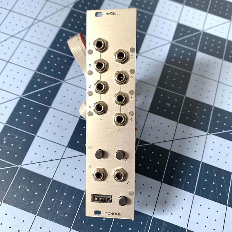 Monome Ansible :: Eurorack USB CV Converter Grid Arc Teletype | Reverb