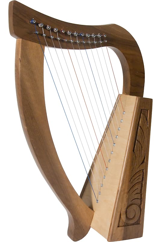 Roosebeck 21 Inch Baby Harp 12 String Walnut + Extra String | Reverb